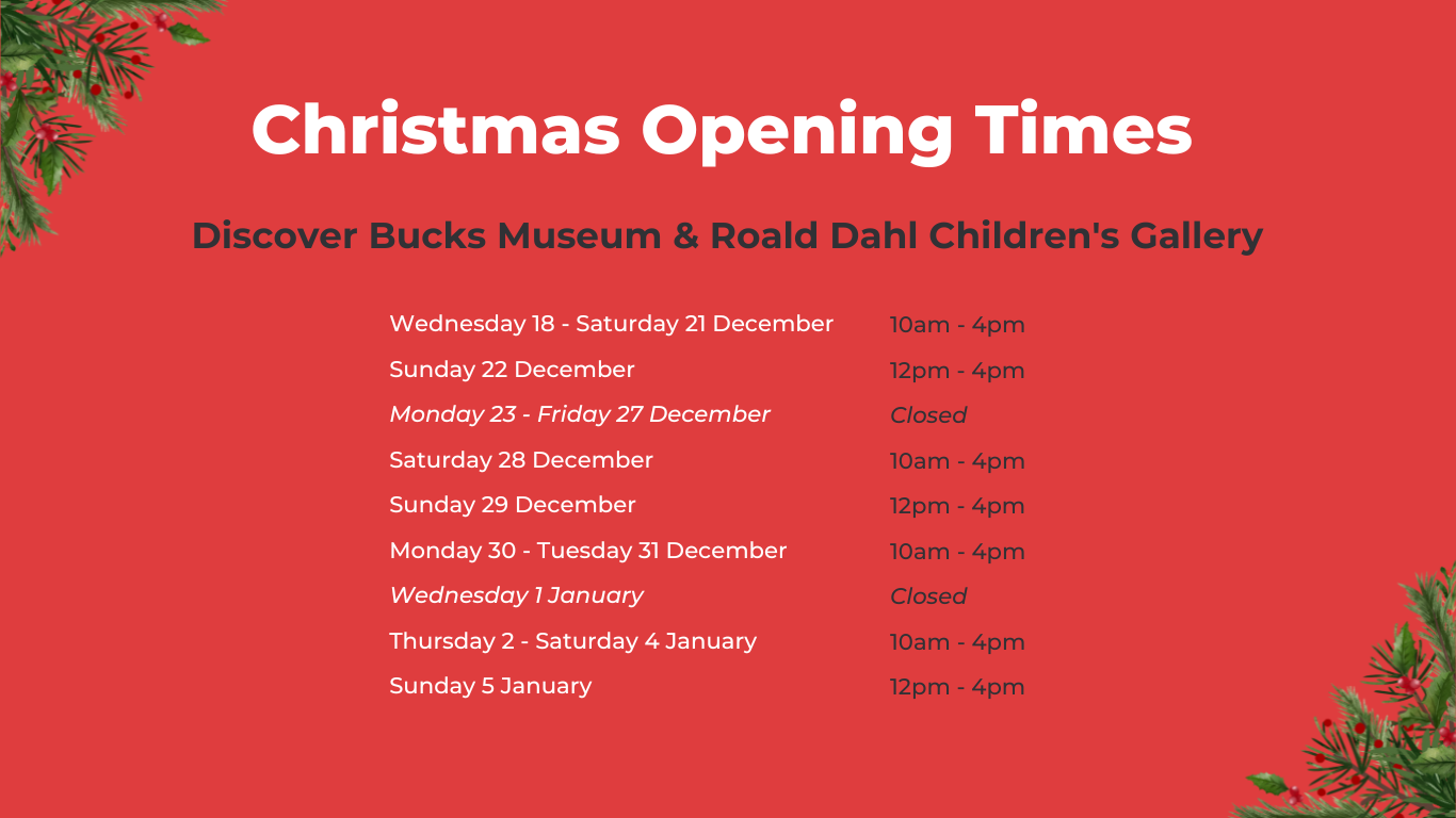 Christmas Opening Hours - Discover Bucks